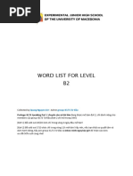 B1 English Vocabulary List | PDF | Verb