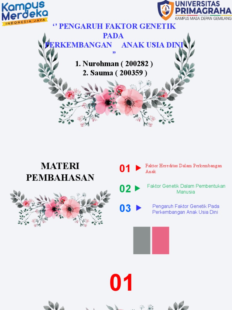 Faktor Perkembangan Genetika Anak - Sauma & Nurohman | PDF
