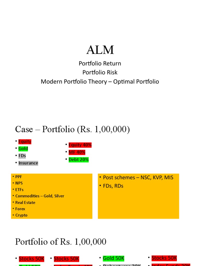ALM Module 1 | PDF