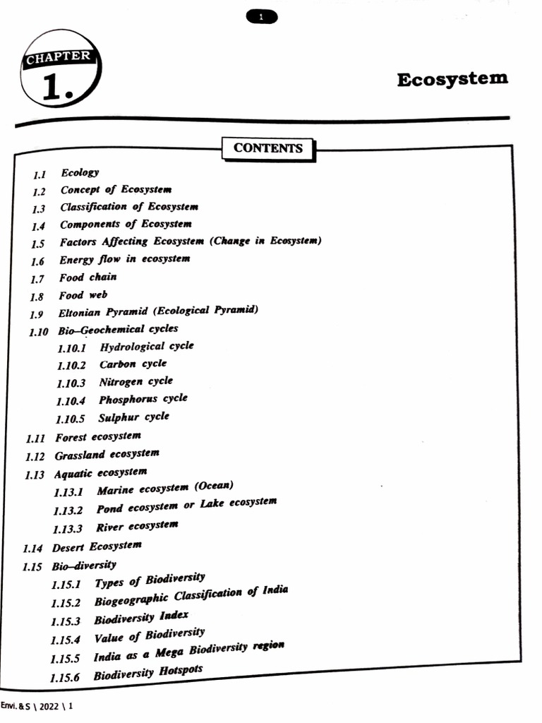 ES Chapter 1 Part1 | PDF | Ecosystem | Food Web
