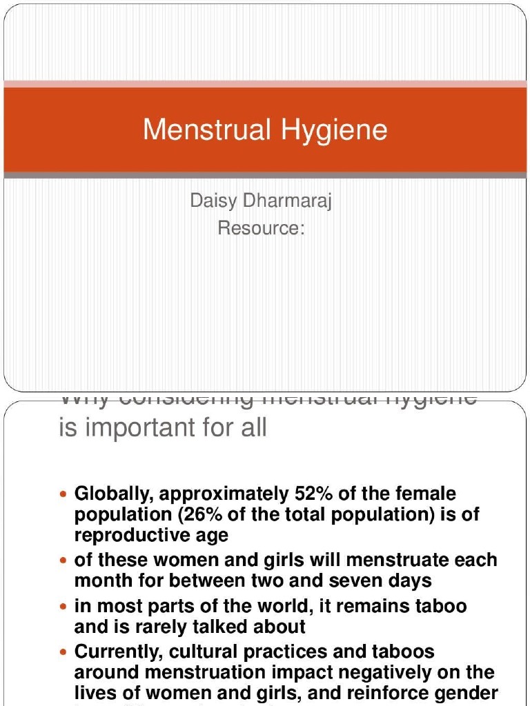 Menstrual Hygiene Pdf