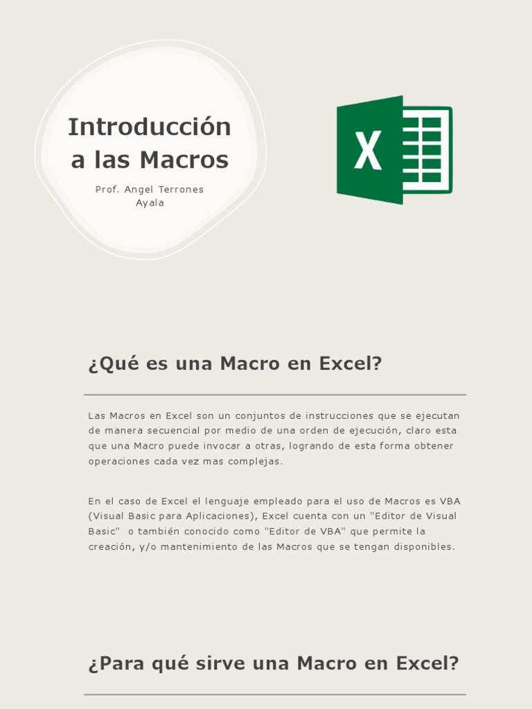 Introducción a las Macros | PDF