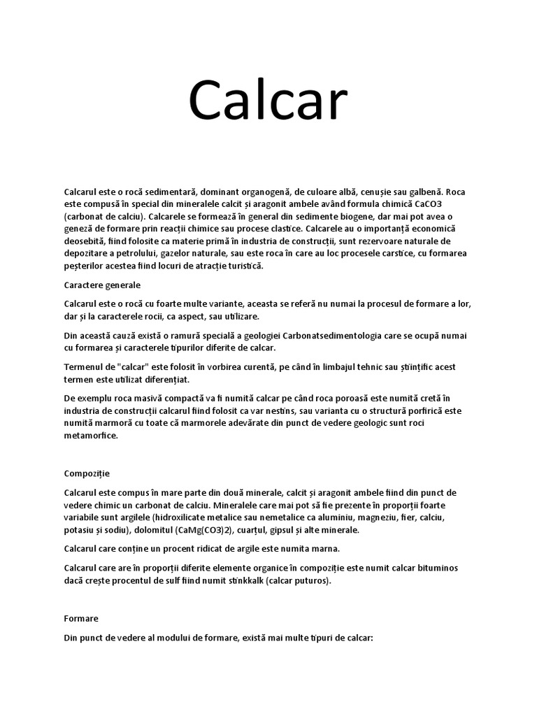 Calcar | PDF