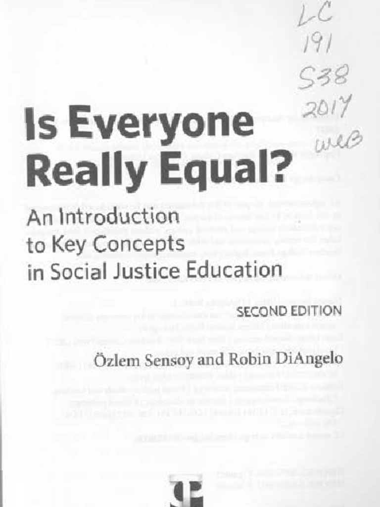 Is Everyone Really Equal - Sensoy Diangelo 2017 | PDF