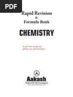 Class 12 Chemistry Formula Sheet | PDF