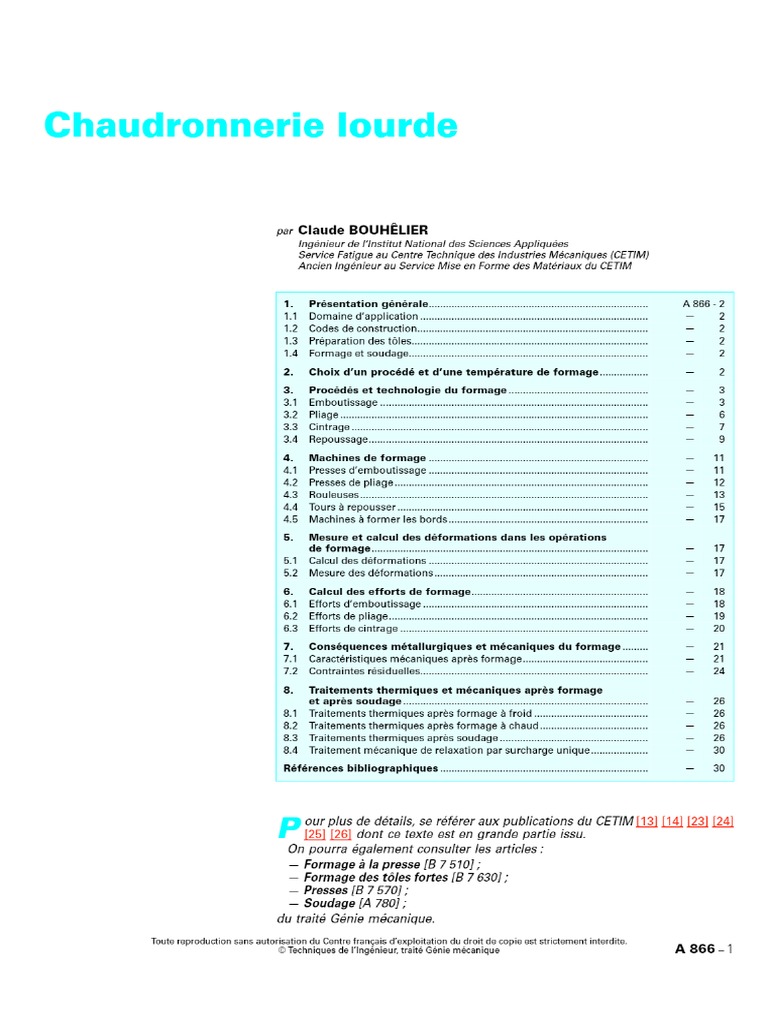 Chaudronnerie Lourde Claude BOUHÊLIER Présentation Générale Choix D Un ...
