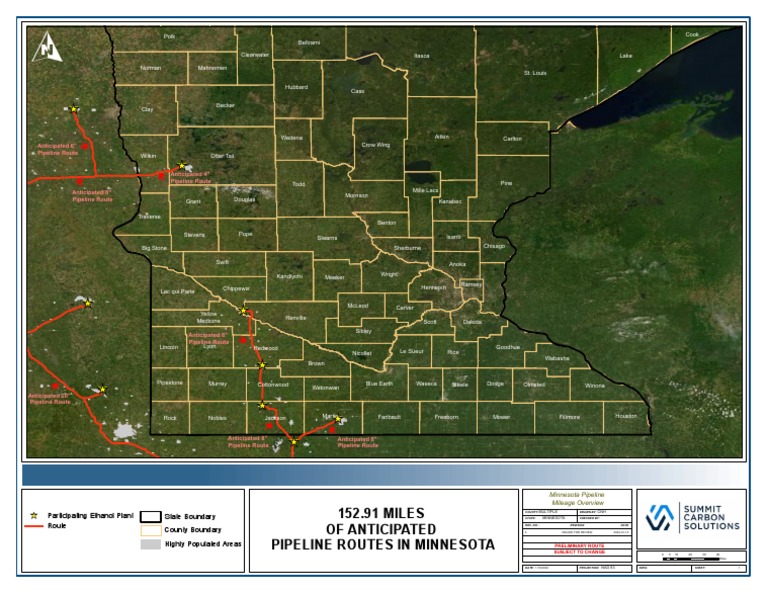 Summit Carbon Solutions Pipeline Map in Minnesota | PDF