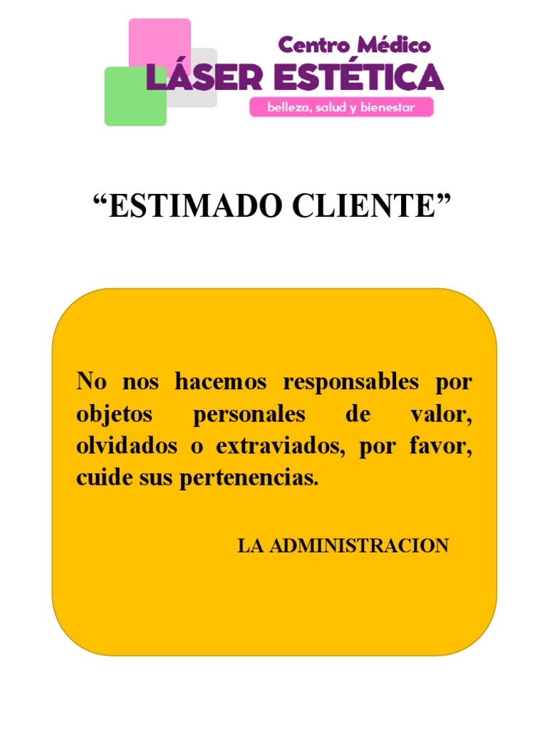 Estimado Cliente | PDF