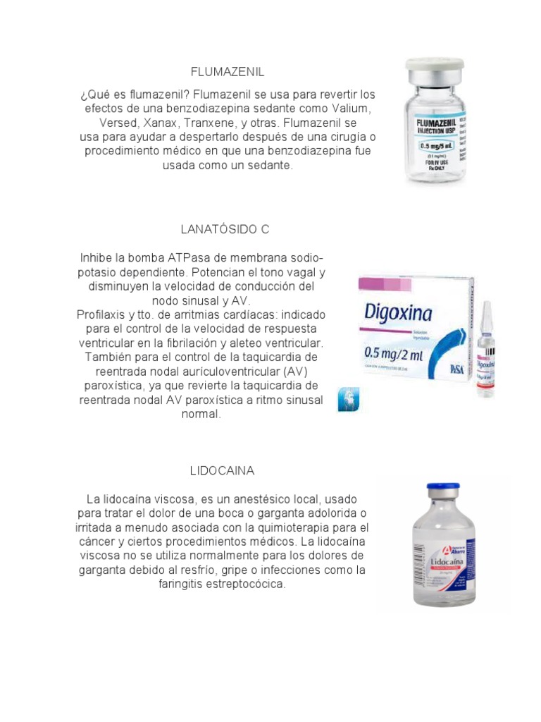 Qué Es El Flumazenil y para Qué Sirve | PDF | Benzodiazepinas ...