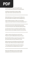Jab Tak Hai Jaan: Poem & Translation | PDF | Works | Cinema Of India