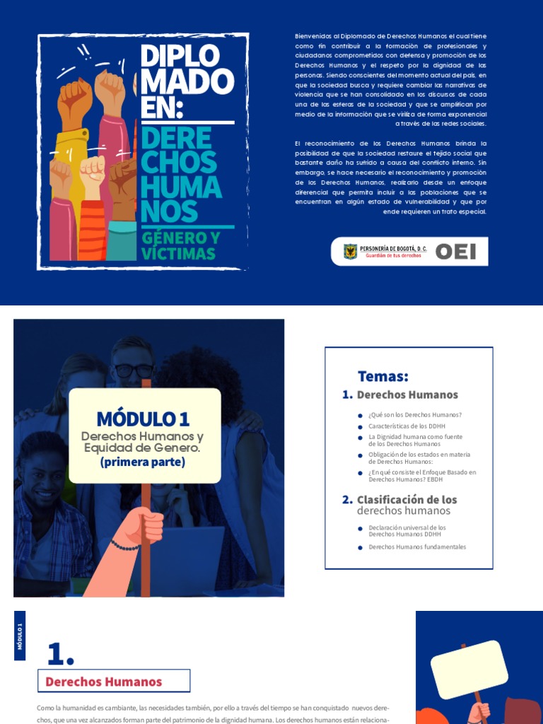 Modulo 1 Subtema 1 y 2 | PDF | Derechos humanos | Ciencias Políticas
