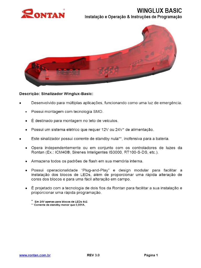 WINGLUX BASIC Instalação e Operação & Instruções de Programação - PDF ...