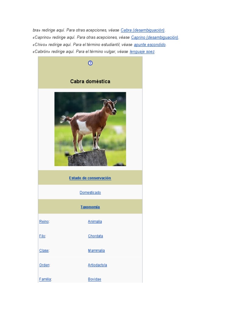 Las Cabras | PDF | Cabra | Agricultura