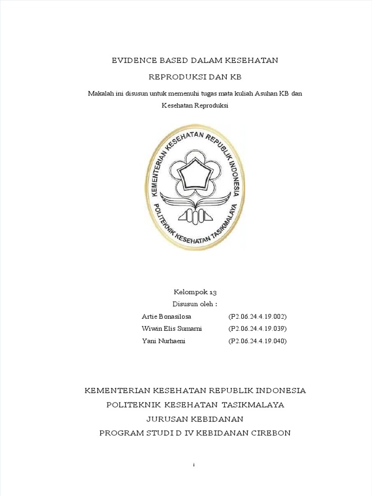 PDF Evidence Based Dalam Kesehatan Reproduksi Dan KB | PDF