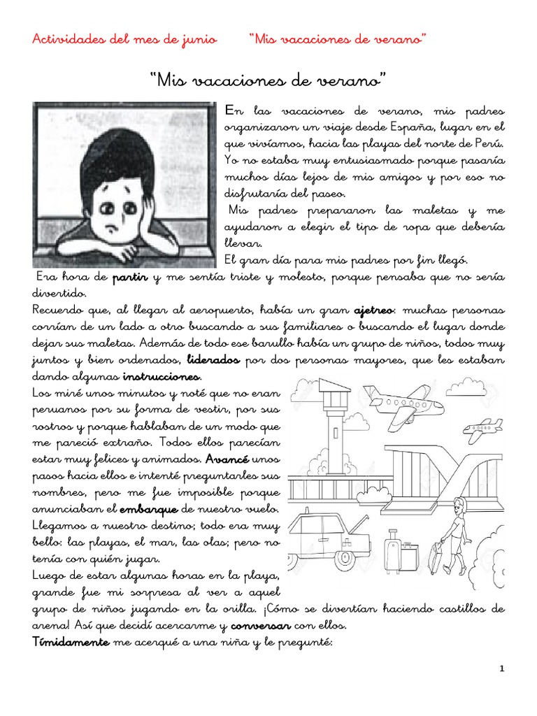 Mis Vacaciones de Verano 2 | PDF