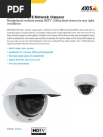 Datasheet Axis p1465 Le Bullet Camera en US 393318 | PDF | Camera | Video