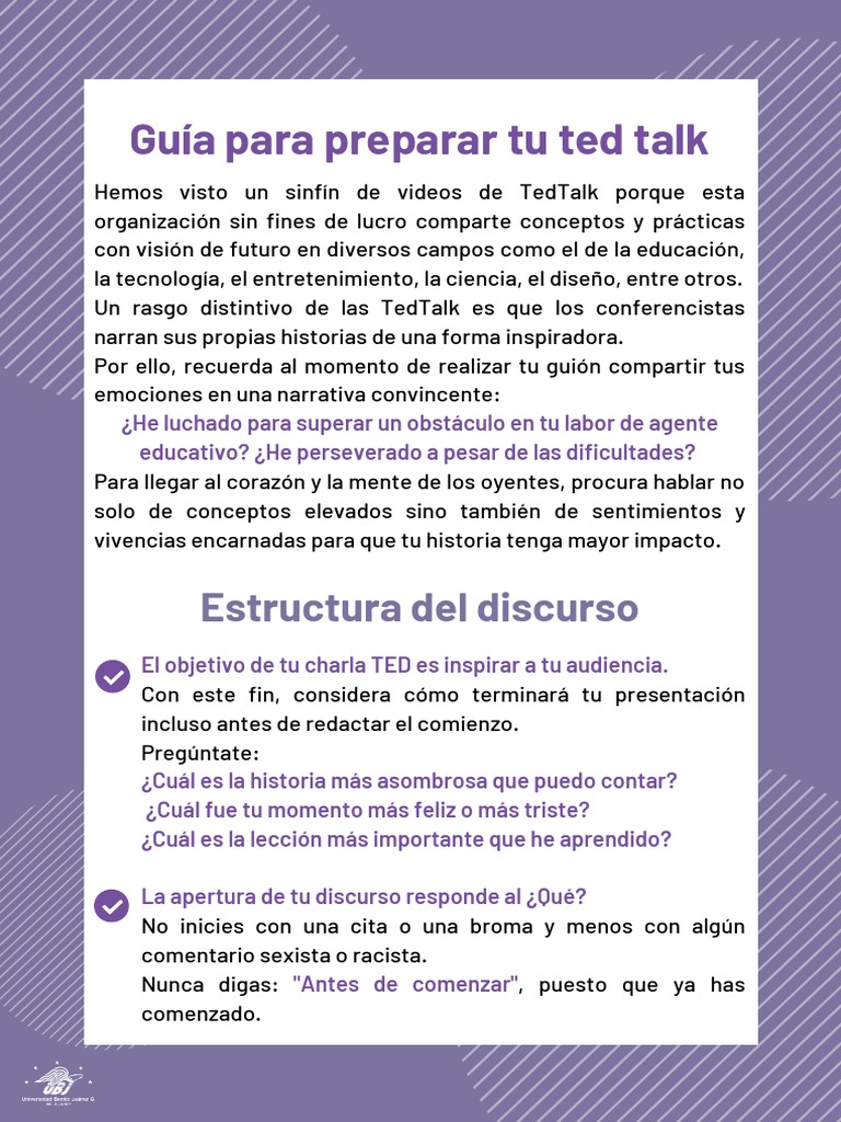 Guía para Preparar Tu TedTalk | PDF