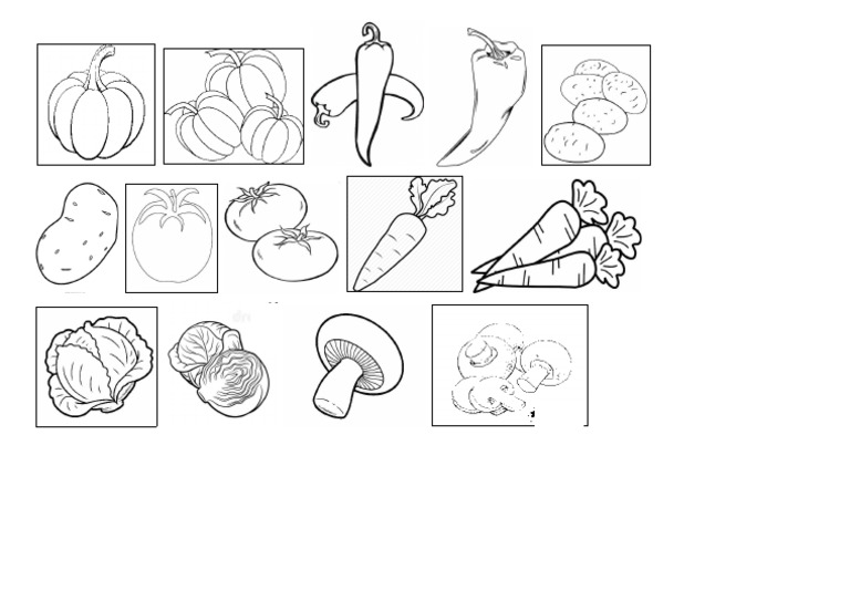 Vegetables Singular and Plural | PDF
