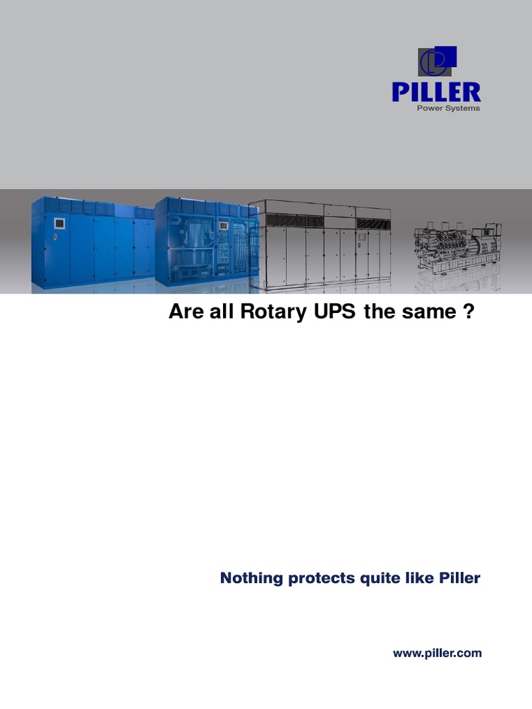 Are All Rotary UPS The Same ? | PDF | Electric Generator | Electric Motor