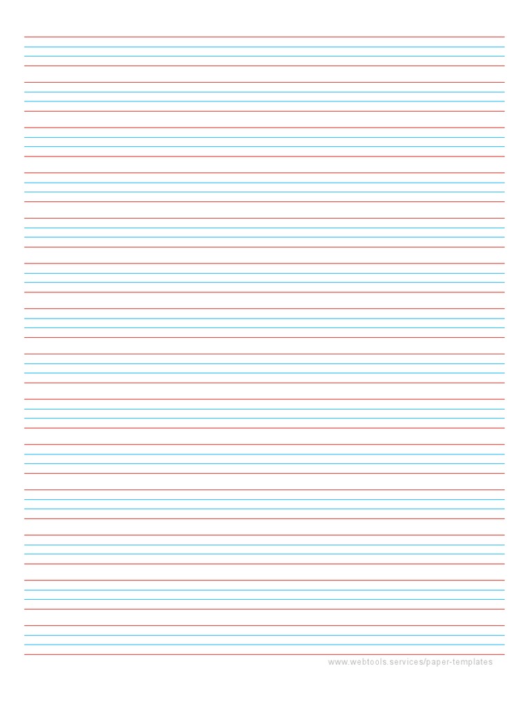 Four Line English Sheet: English 4 Line Sheet – CLIDM