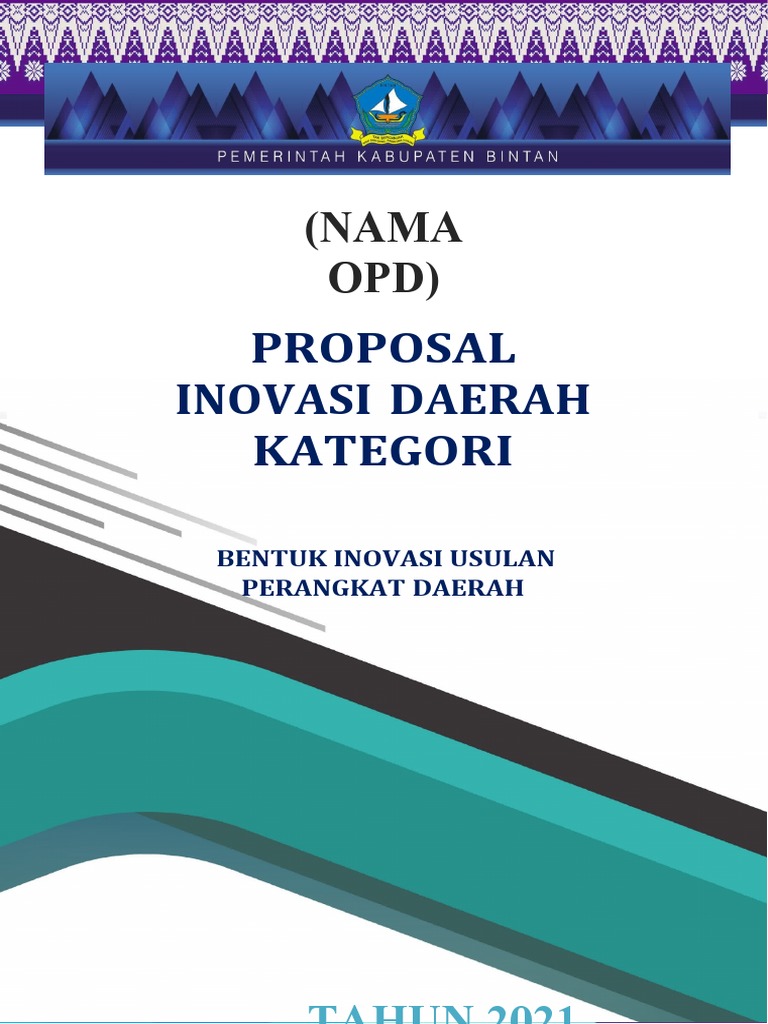 Contoh Proposal Inovasi Daerah | PDF