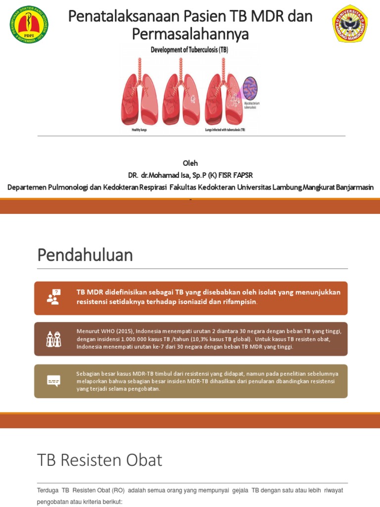Penatalaksanaan TB MDR di Indonesia | PDF | Pengembangan Diri