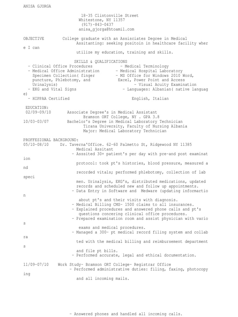 Medical Assistant | PDF | Health Care | Medicine