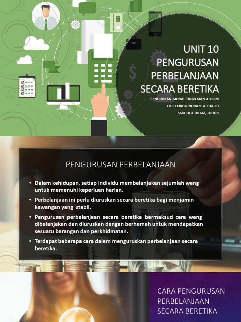 PM t4 KSSM Unit 10 Pengurusan Perbelanjaan Secara Beretika Zila | PDF