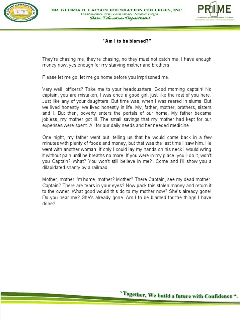 DECLAMATION PIECE Grade 5 and 6 | PDF