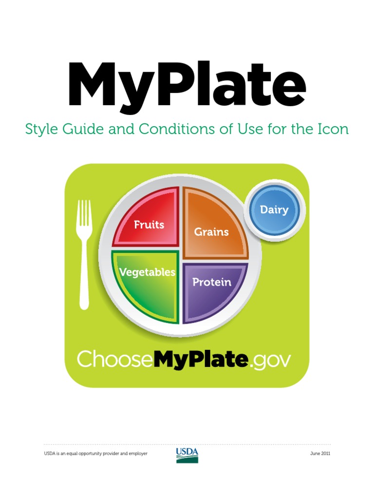 Myplate: Style Guide and Conditions of Use For The Icon | Download Free ...