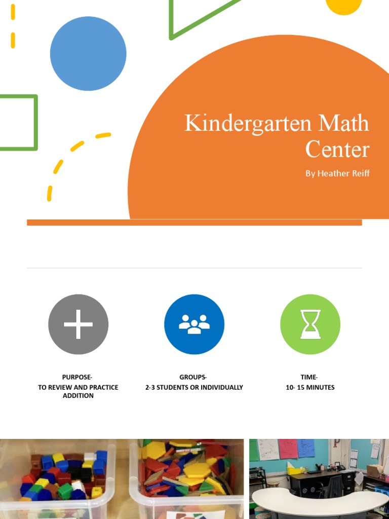Kindergarten Math Center Activities | PDF
