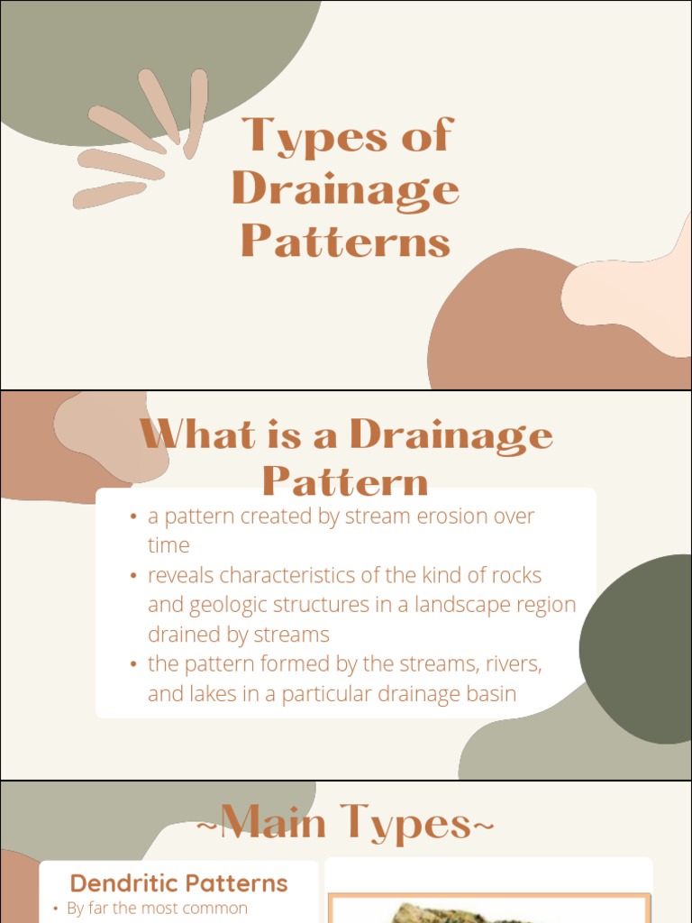 Types of Drainage Patterns | PDF | Earth Sciences | Physiographic Divisions