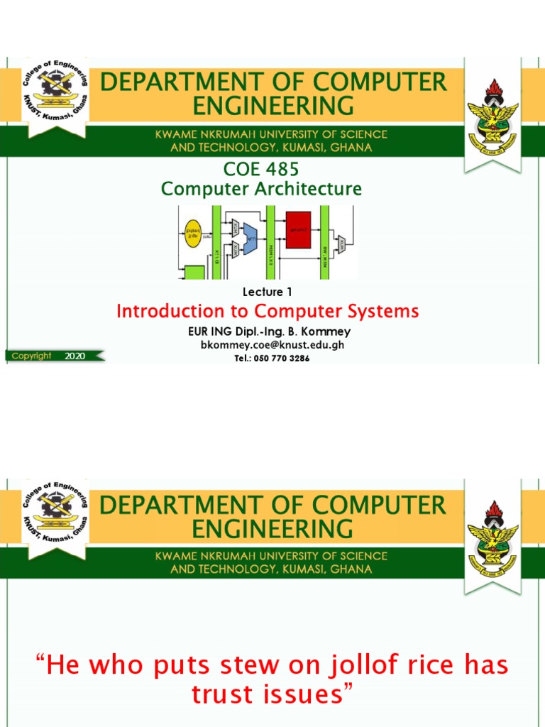 Department of Computer Engineering | PDF | Central Processing Unit ...