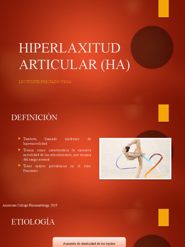 CLASE 9 Hiperlaxitud Articular | Descargar gratis PDF | Ciencias de la ...