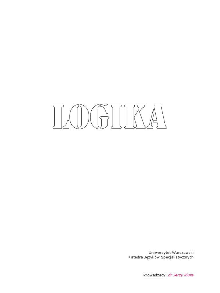 Logika Skrypt | PDF