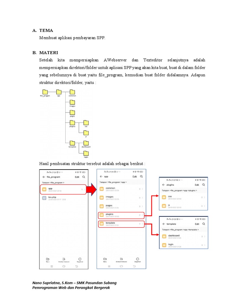 Panduan Membuat Aplikasi Pembayaran SPP | PDF | Komputer | Teknologi ...