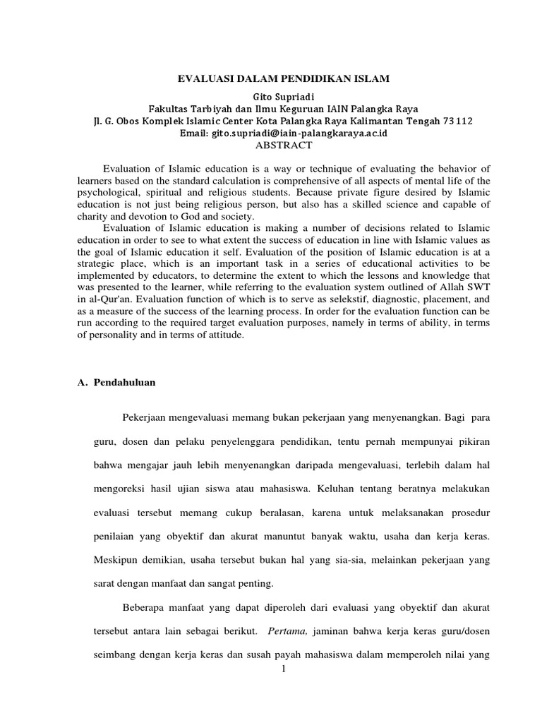 Contoh Artikel Jurnal | PDF