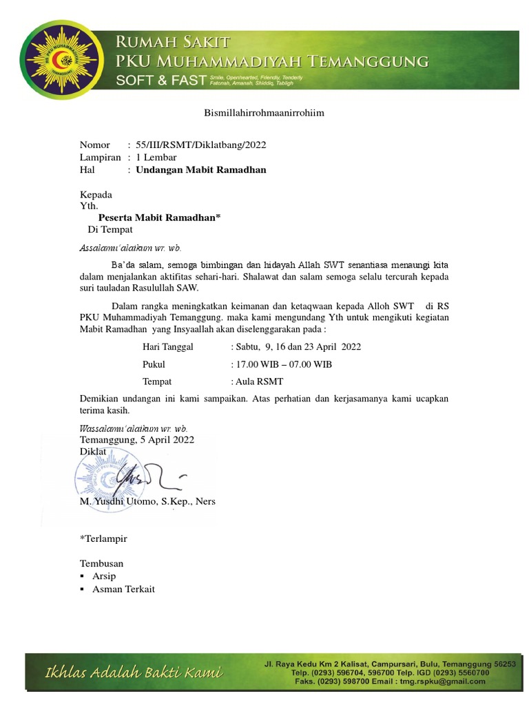 Undangan Mabit Ramadhan 2022 | PDF