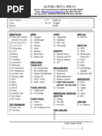 Formulir Permintaan Dan Hasil Pemeriksaan Laboratorium Klinik | PDF ...