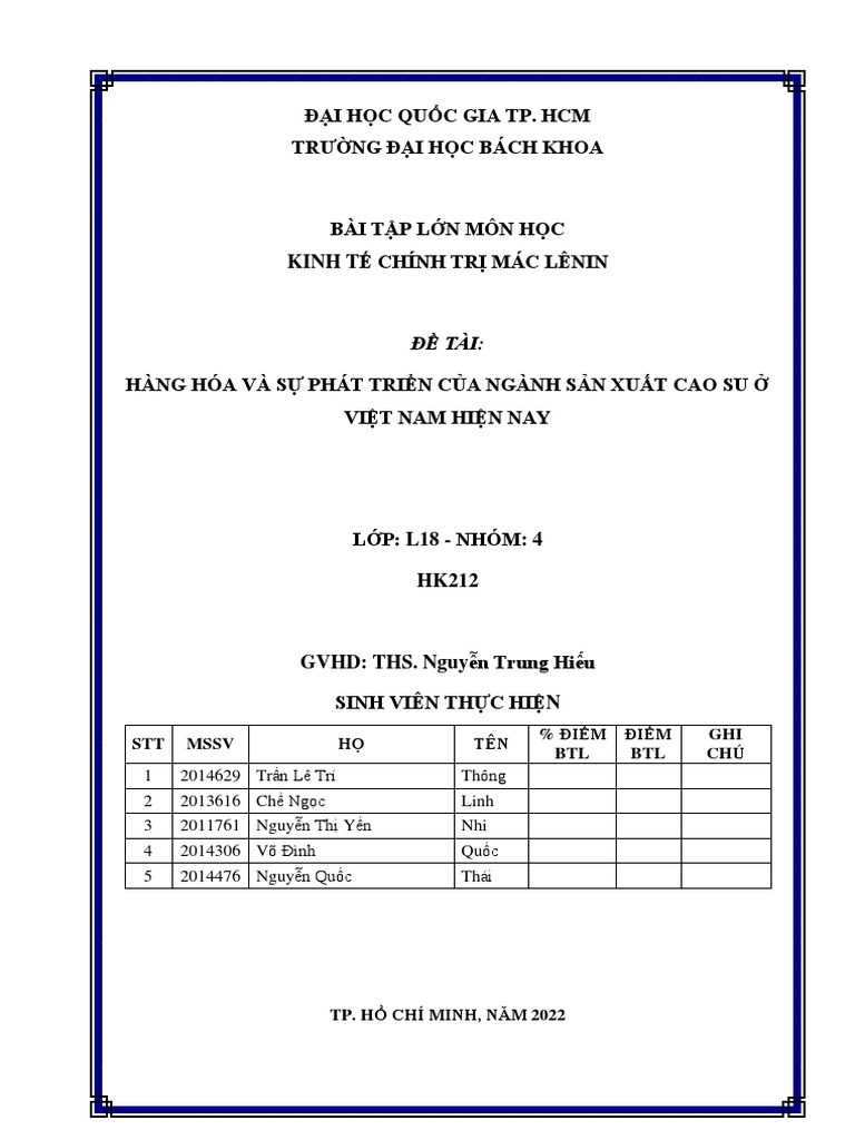 Nhom 4 l18 Chu de 1 Bao Cao BTL | PDF