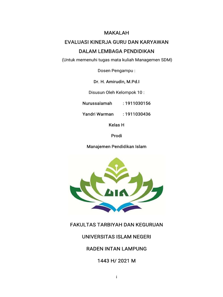 Makalah MSDM KLPMK 10 | PDF