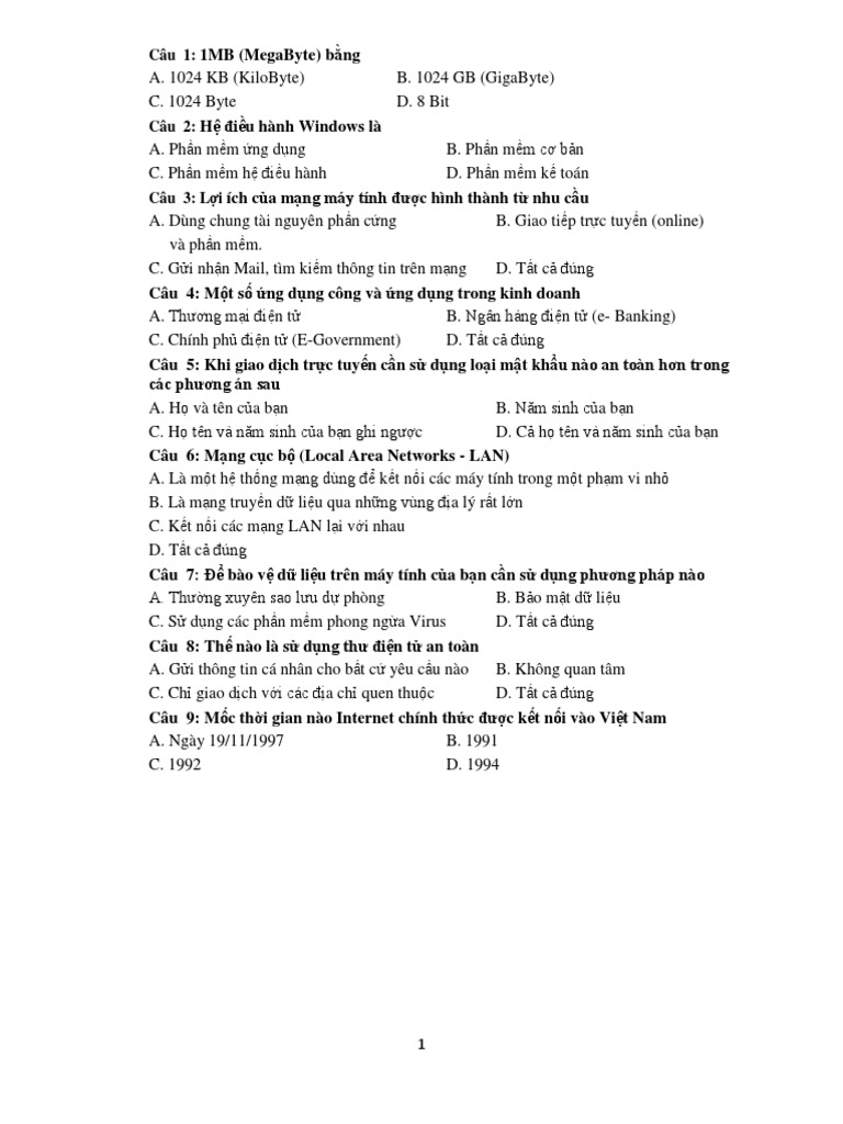 Cau Hoi Ly Thuyet KNCB | PDF