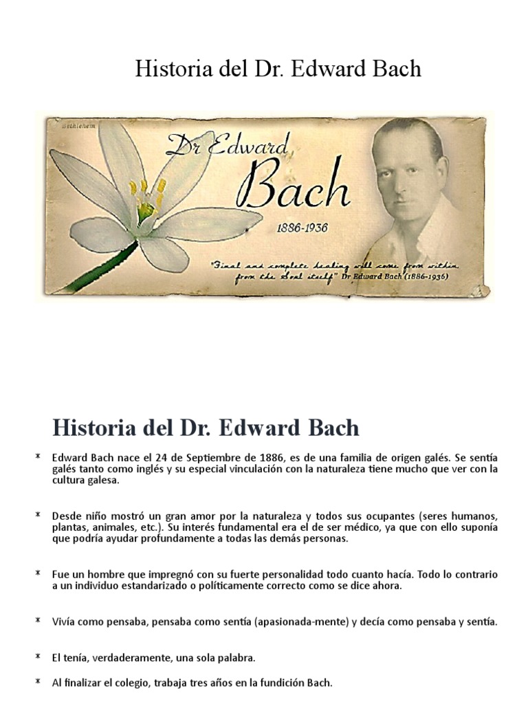Historia Del DR Bach N-2.2 | PDF