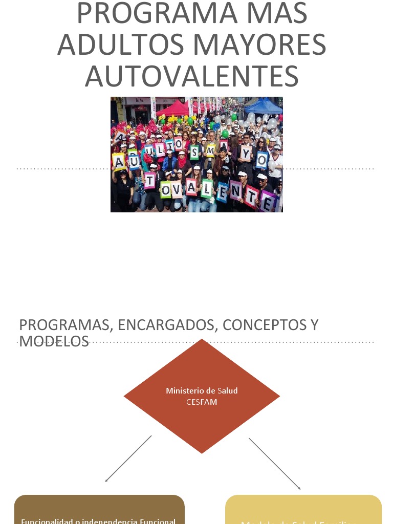 Programa Mas | PDF | Vejez | Adultos