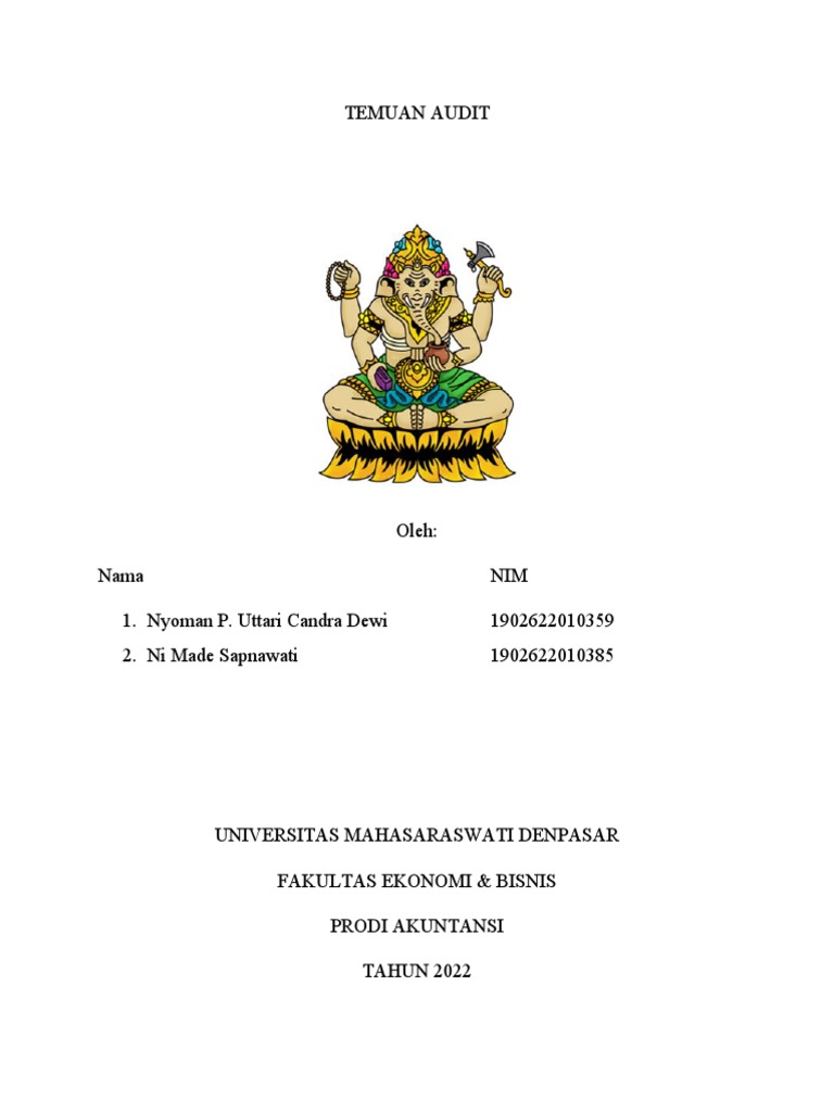 Temuan Audit - Materi 9 | PDF