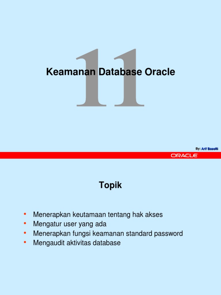 11 - Keamanan Database Oracle - 2 | PDF