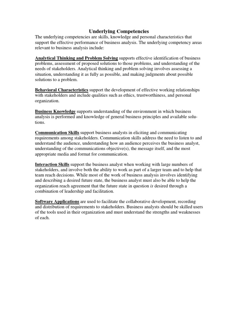 BABOK Outline 2 | PDF | Business Analysis | Verification And Validation