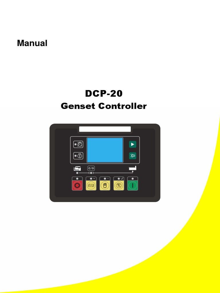 DCP-20 Genset Control Manual | PDF | Relay | Switch