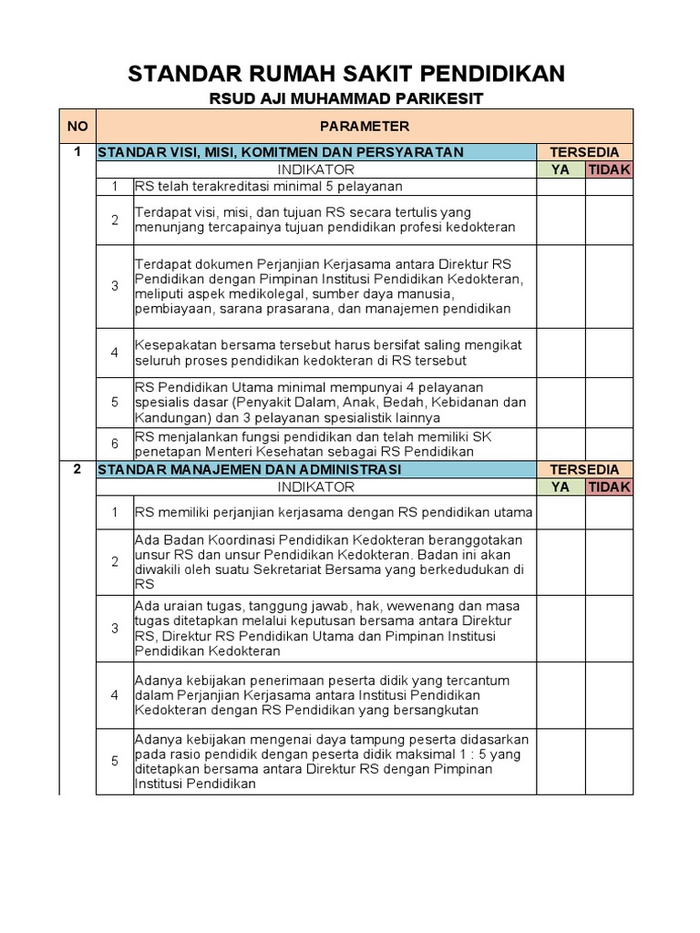 Parameter Dan Indikator | PDF