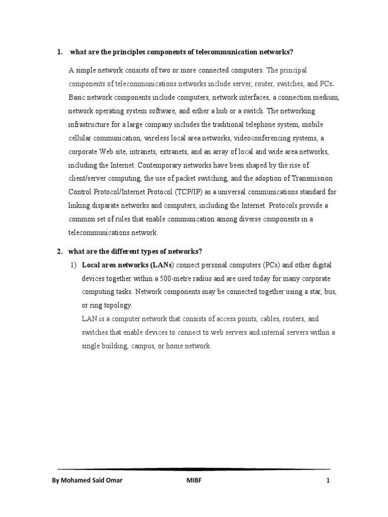 Principles of Telecommunications Networks: A Breakdown of the Key ...